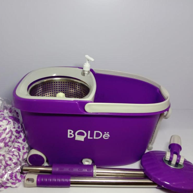 Jual BOLDe Mop Deluxe+ Alat Pel Lantai Praktis Spin Mop ( BERODA DAN ...