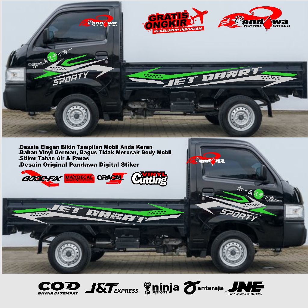Jual Stiker mobil pick up new carry stiker variasi body pick up new ...