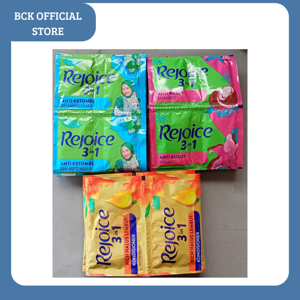 Jual Shampoo Sachet/ Kondisioner/ Sampo Rejoice 12X10gr (renceng) | Shopee Indonesia