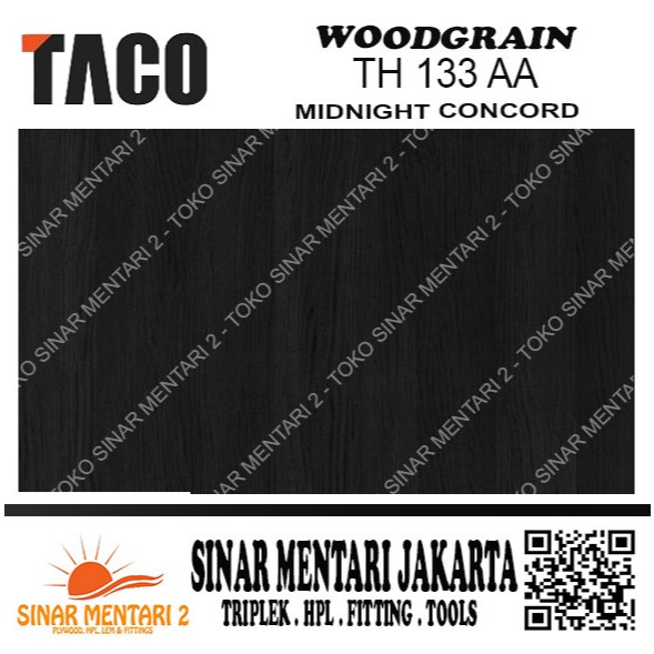 Jual TACO HPL WOODGRAIN TH 133 AA MIDNIGHT CONCORD | Shopee Indonesia