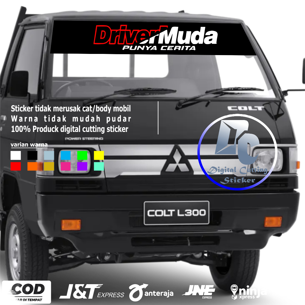 Jual STICKER KACA DEPAN DRIVER MUDA PUNYA CERITA | Shopee Indonesia