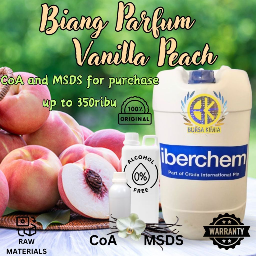 Jual Biang Parfum Vanilla Peach Iberchem 100gr Aroma Manis Vanilla dan ...