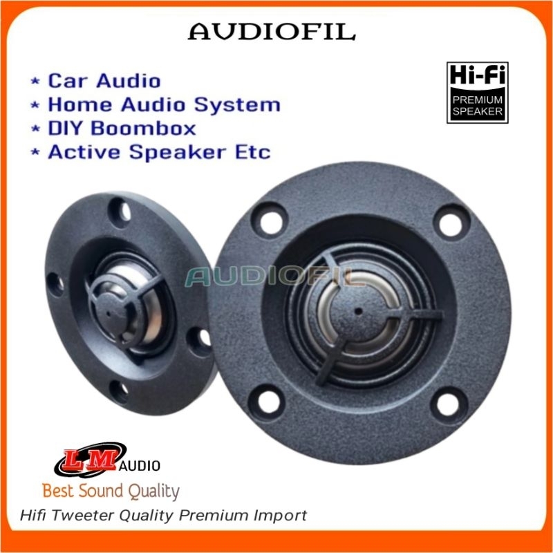 Jual Tweeter Titanium Silk Dome 2 inch 4 ohm Neodymium Tweeter | Shopee ...