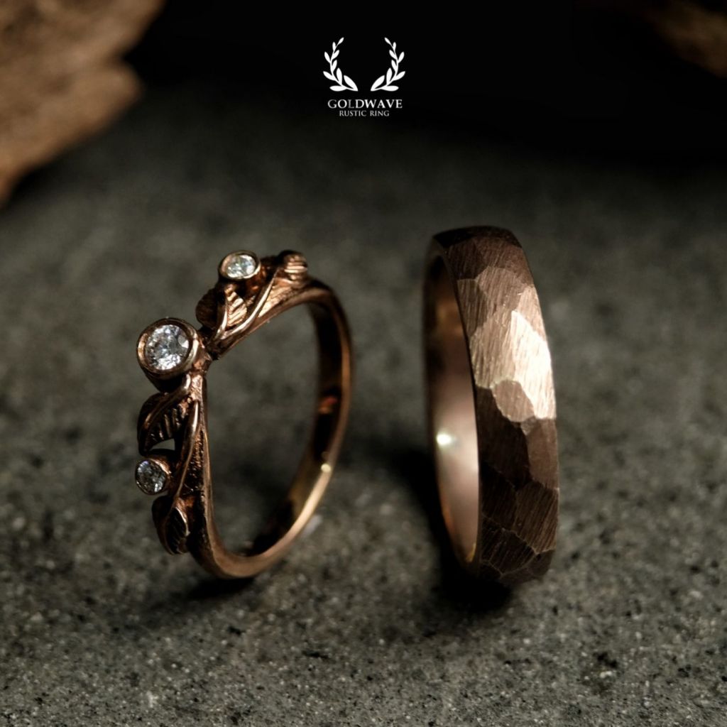 Jual Cincin Kawin Rustic Perak Silver Goldwave Rustic Ring | Shopee ...