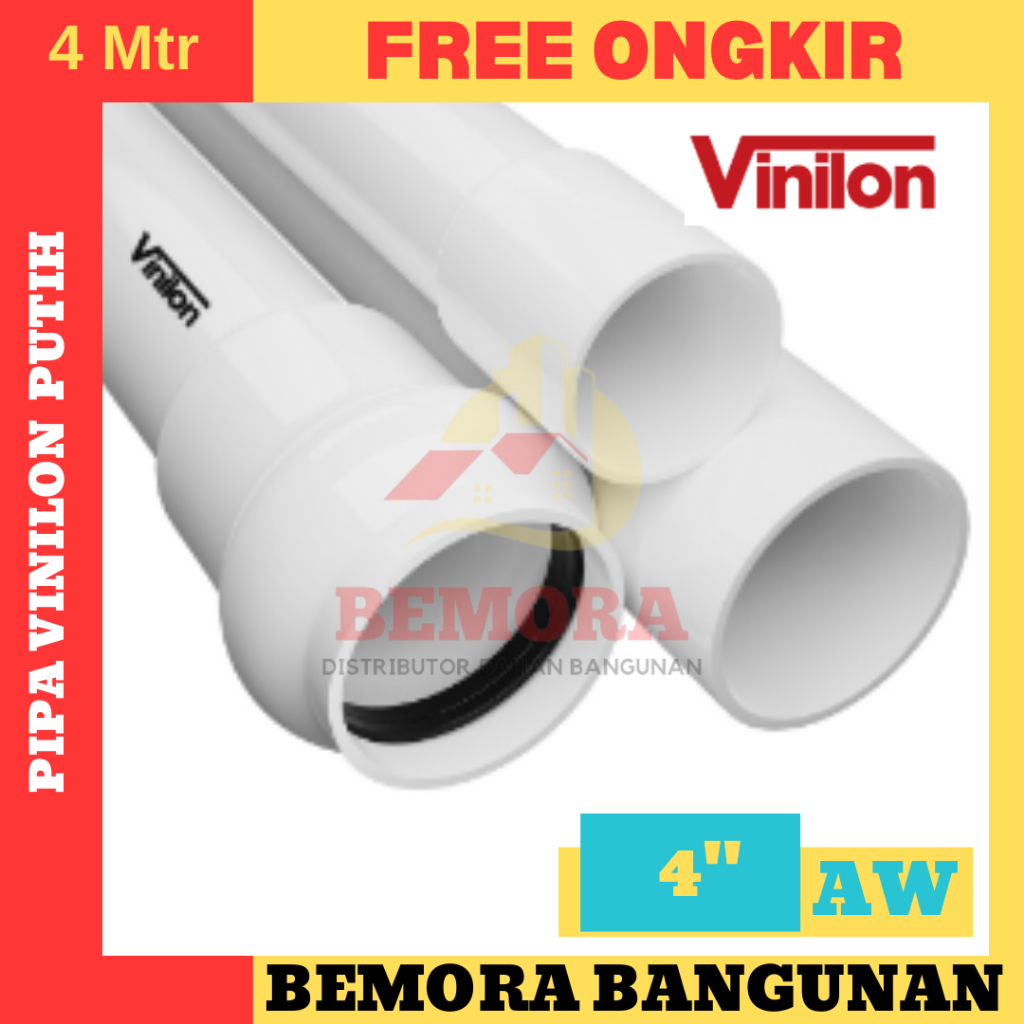 Jual Pipa vinilon type aw 4 inch / warna putih (Harga Grosir & Free Okr ...