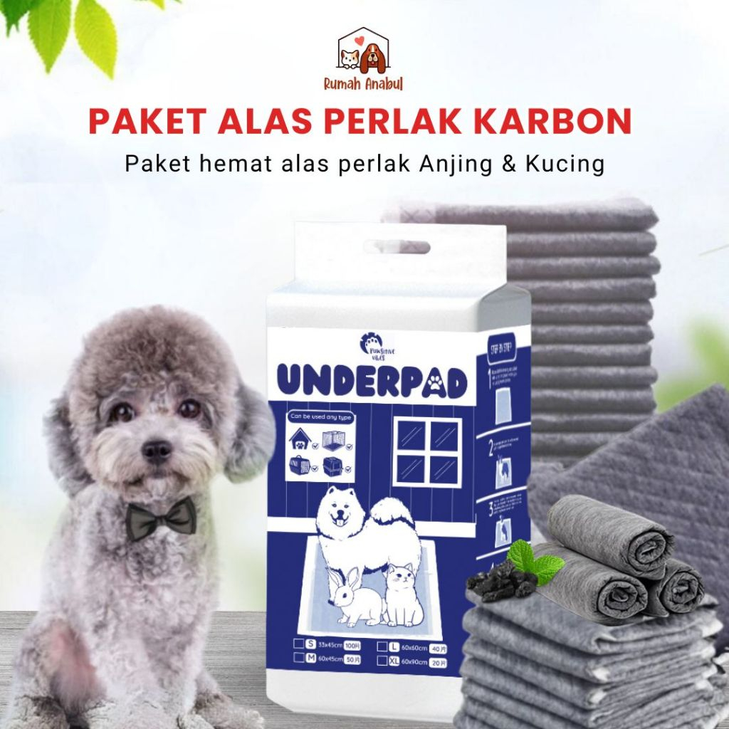 Jual (PAKET PERLAK KARBON) Anjing Kucing- Dog Cats Training Pad ...