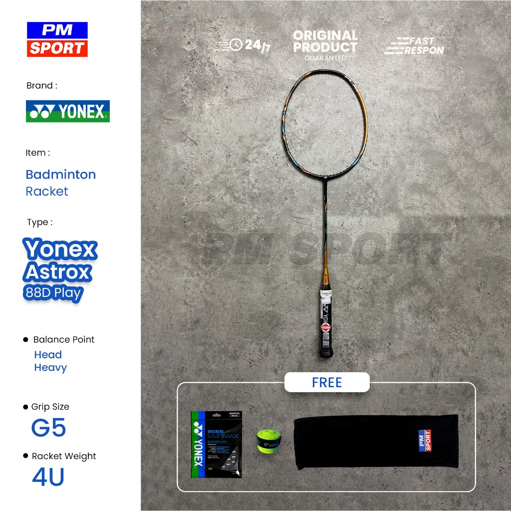 Jual RAKET BADMINTON / BULUTANGKIS YONEX ASTROX 88D PLAY 88 D ORIGINAL ...