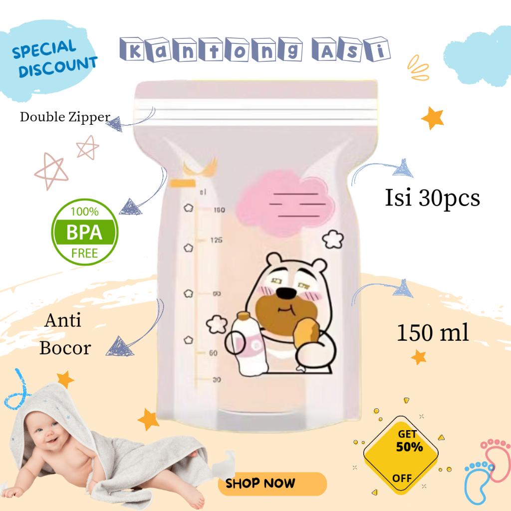 Jual Kantong Penyimpan Asi Tempat Penyimpanan Asi untuk bayi Breast ...