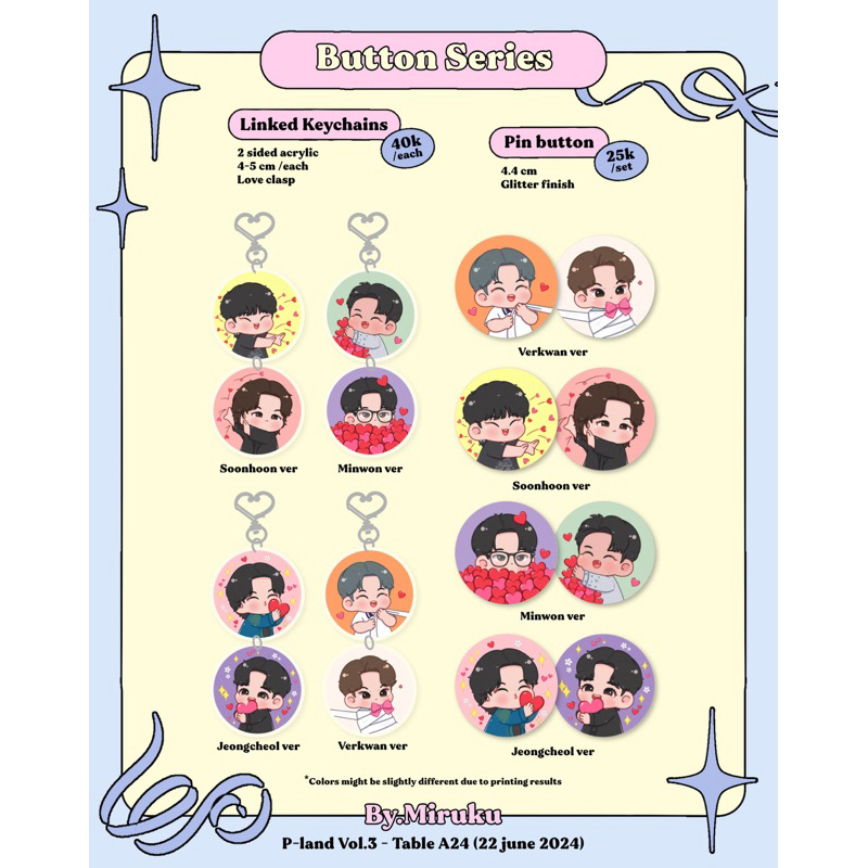 Jual Button Series - OTP minwon jeongcheol soonhoon verkwan | Shopee ...