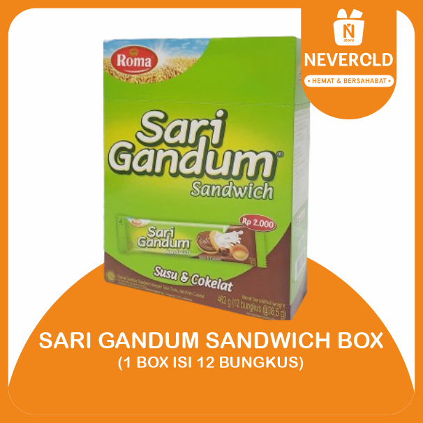 Jual ROMA SARI GANDUM SACHET 2000 1 BOX ISI 12 PCS | Shopee Indonesia