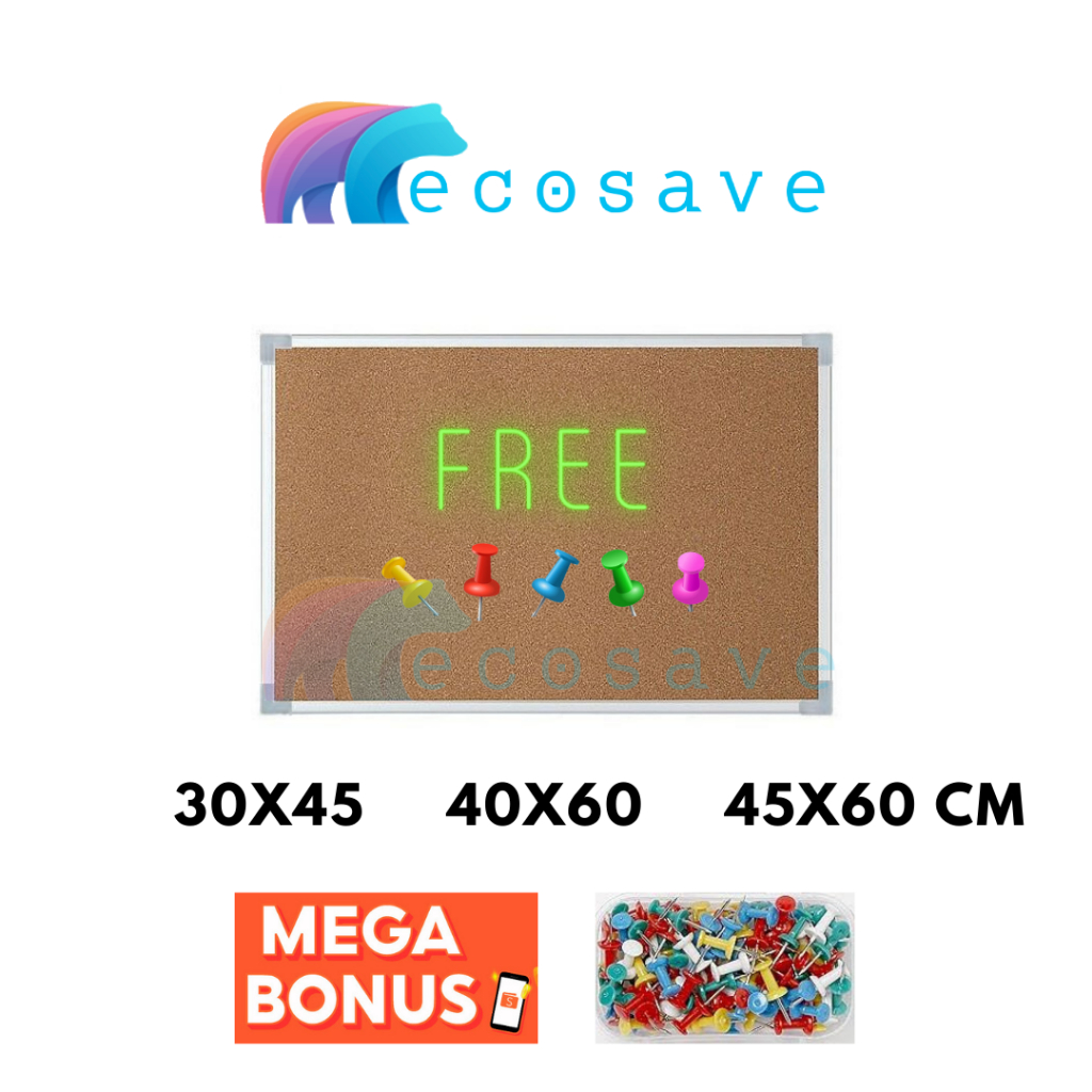 Jual Softboard Papan Pin Board Kecil Sedang / Papan Mading Gantung ...