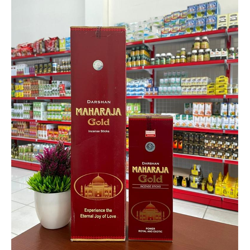 Jual Bukhur Dupa Darshan MAHARAJA Gold Incense Sticks (1Pack Isi 20 ...