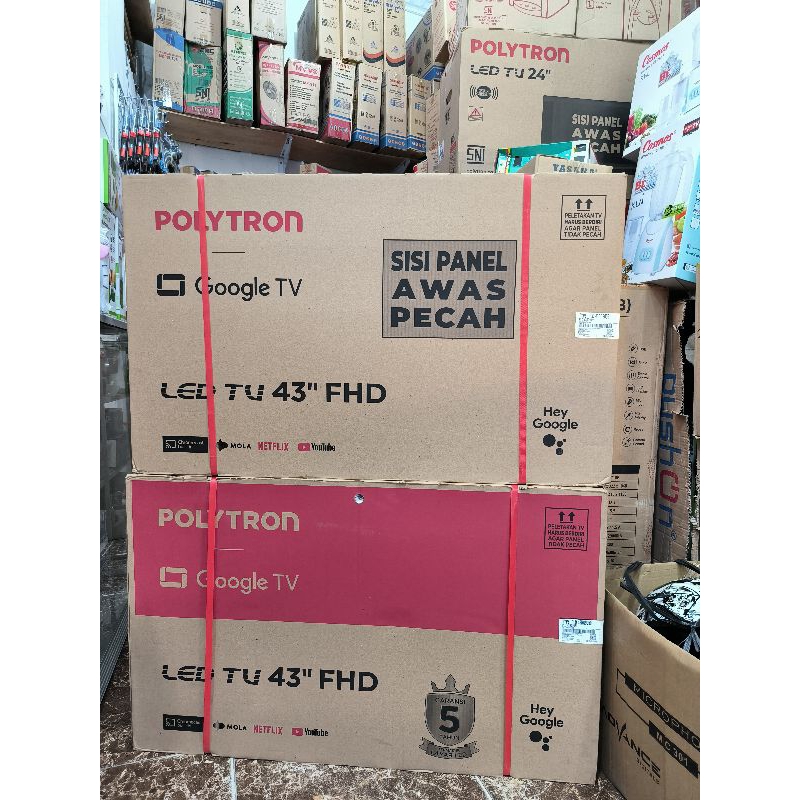 Jual LED TV Polytron 43RG android google tv/LED TV Polytron 43 google ...