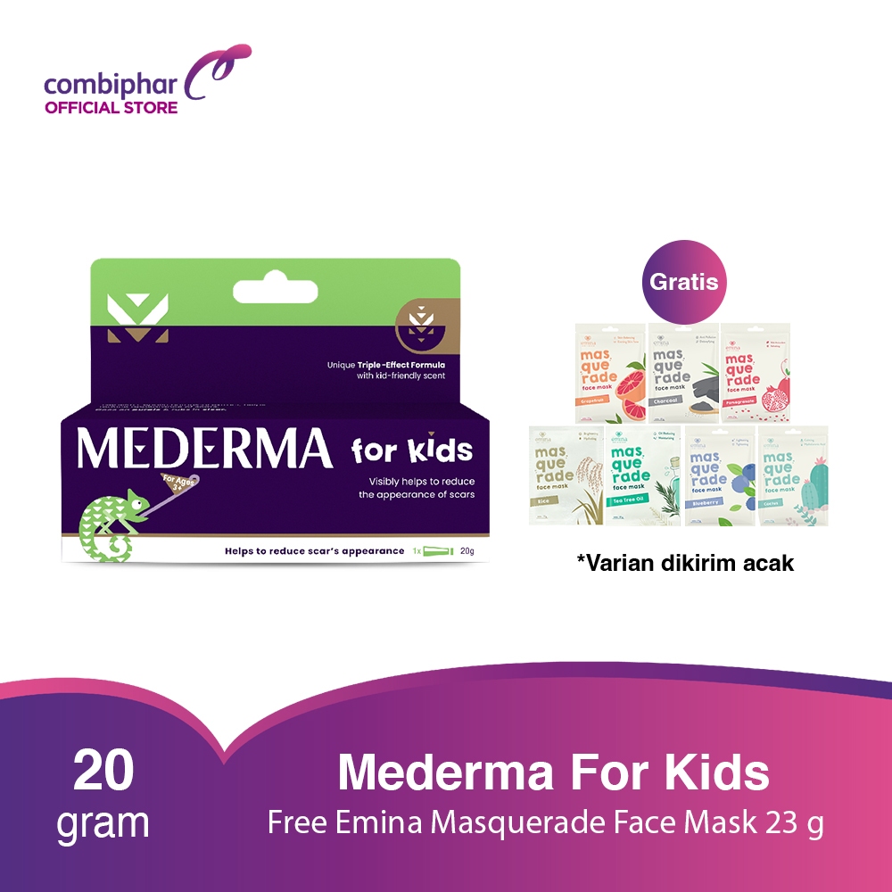 Jual Mederma For Kids (20gr) Free Emina Masquerade Face Mask 23 g ...