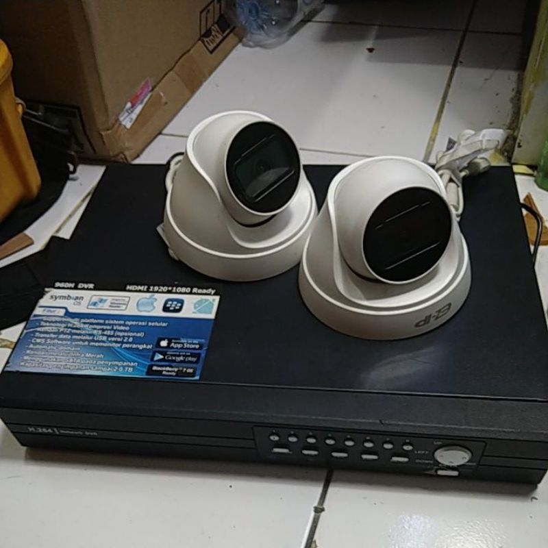Jual DVR cctv 4 Chanel + camera 2unit | Shopee Indonesia