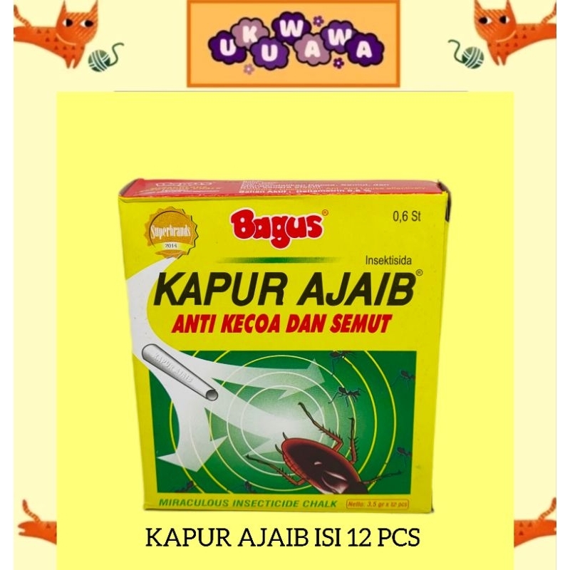 Jual KAPUR AJAIB BAGUS ISI 12 PCS KAPUR SEMUT - ANTI SEMUT SERANGGA ...