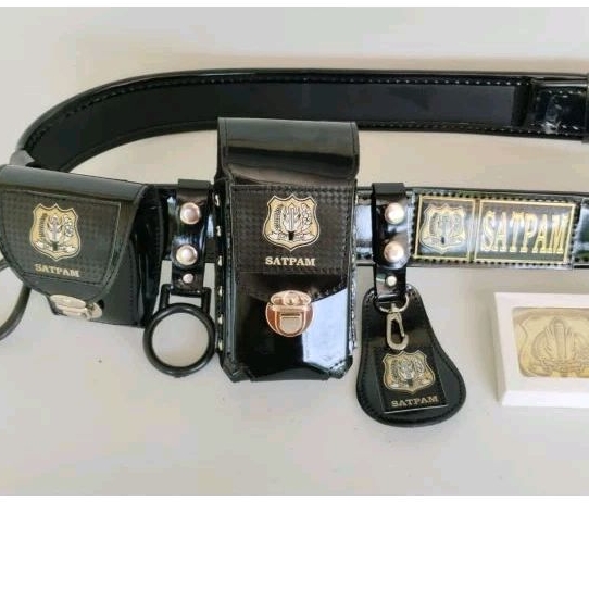 Jual sabuk kopel logo satpam full set | Shopee Indonesia