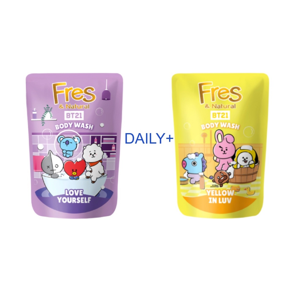Jual Fres & Natural Sabun Mandi Cair BT21 All Variant 400 ml | Shopee ...