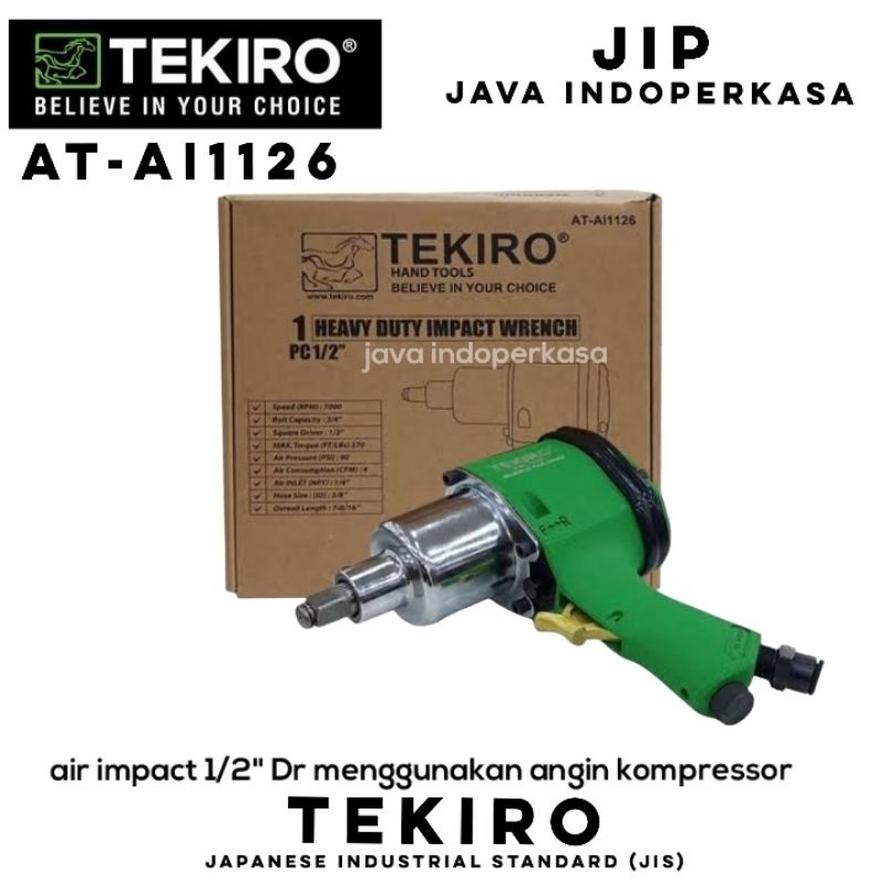 Jual TEKIRO AT-AI1126 AIR IMPACT 1/2" DR ALAT BUKA PASANG BAUT DAN MUR ...