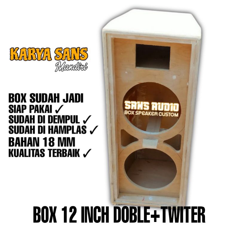 Jual Box speaker 12 inch doble plus twiter mentahan | Shopee Indonesia