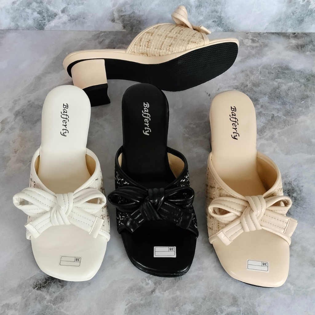 Jual SANDAL HAK TAHU 5CM BAFFERLY | Shopee Indonesia