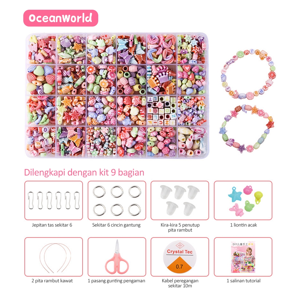 Jual Kyopta Beaded set kotak manik meronce Mainan edukasi kreatifitas ...