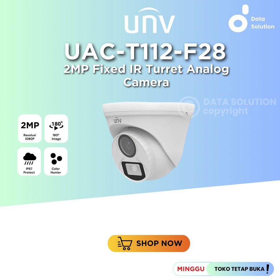 Jual Camera CCTV 2MP indoor UAC-T112-F28 Uniview UNV Analog Eyeball | Shopee Indonesia