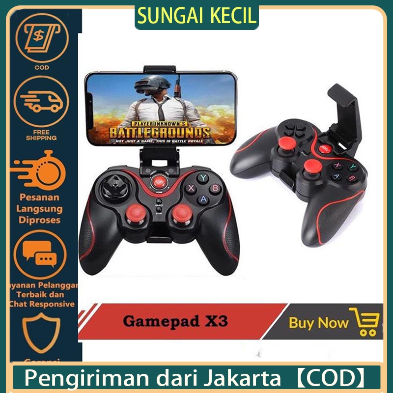 Jual Gamepad X3 Bluetooth Wireless / Gamepade Gaming Bluetooth X3 ...