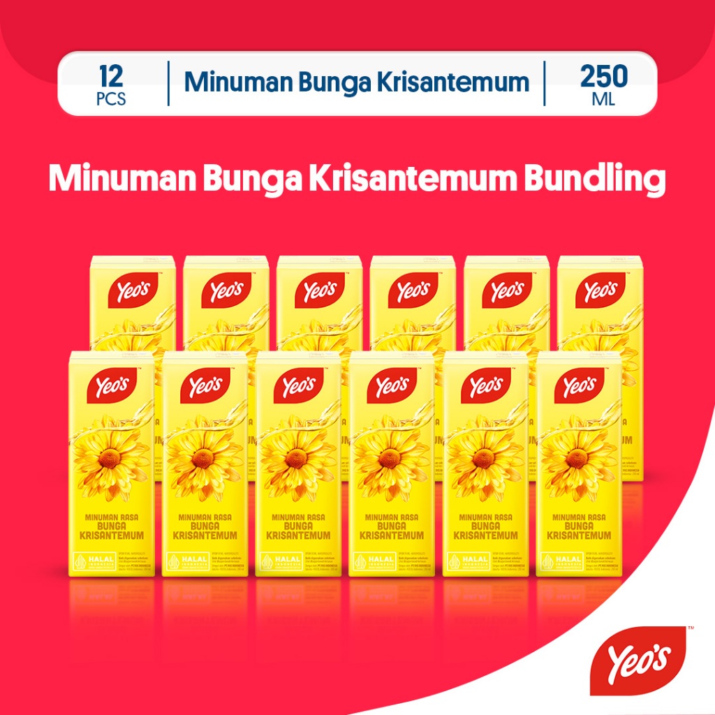 Jual Yeos Minuman Teh Kembang Bunga Krisantimum 250ml - 12 Pcs | Shopee ...