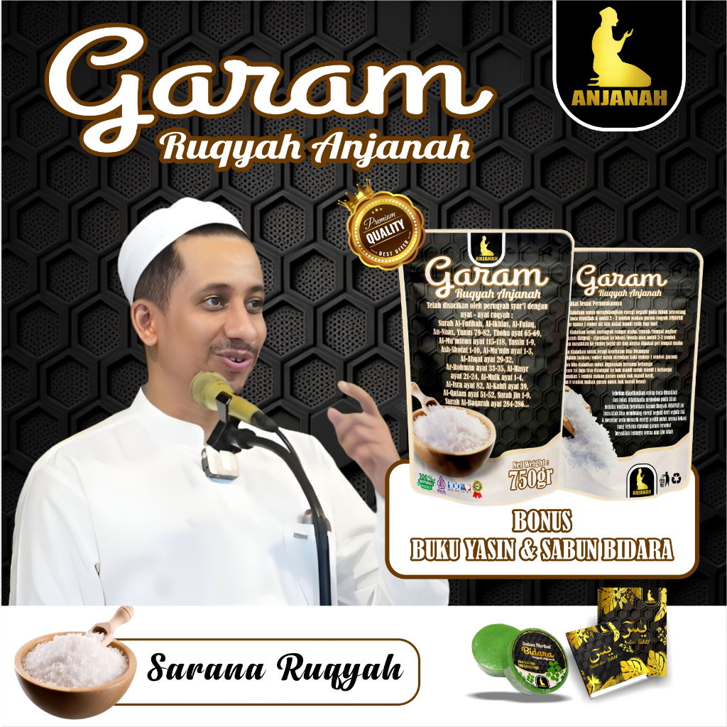 Jual Garam Ruqyah Organik Anjanah Untuk Membuka Aura Solusi ...