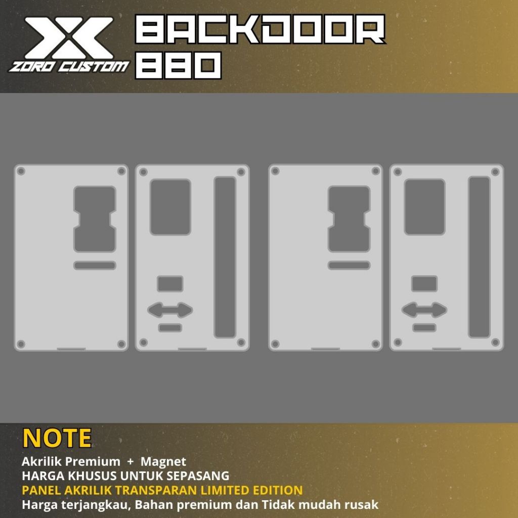 Jual ZORO - Akrilik panel B80 Clear / Bening | Shopee Indonesia