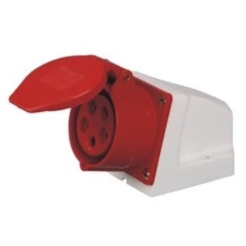 Jual Wall Socket CEE 125 5P 32A Surface Mounting 5 Pole 32 Ampere IP44 ...