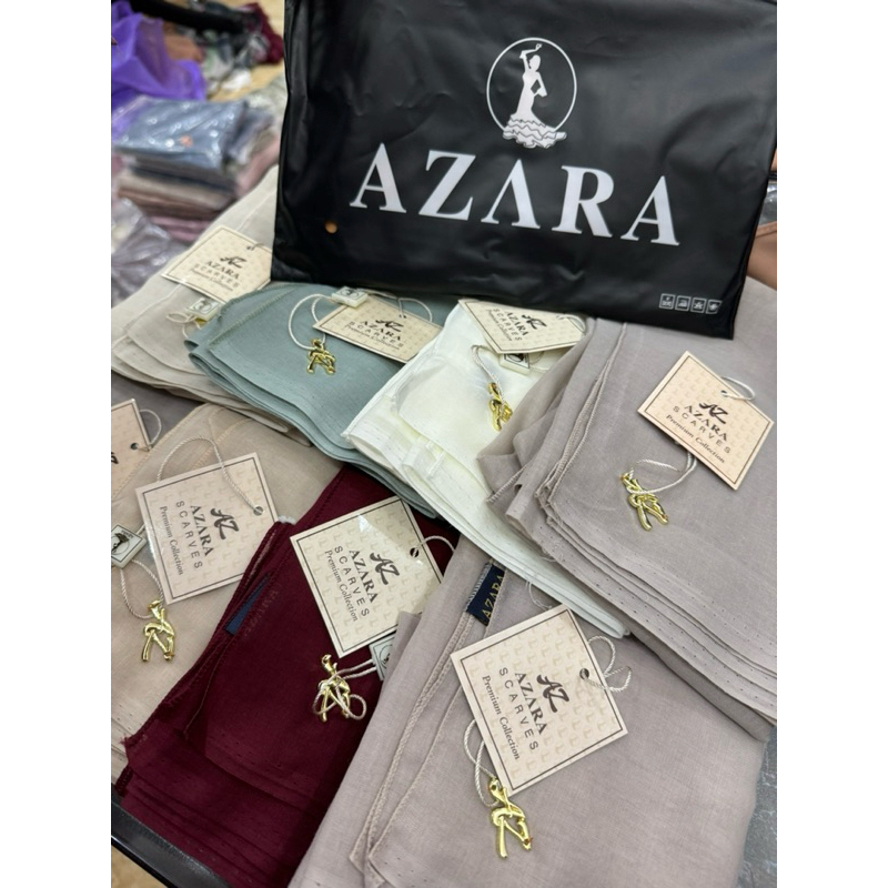Jual AZARA PARIS Sisi Neci & Jadul LOGO AZ + POUCH Termurah / HIJAB ...