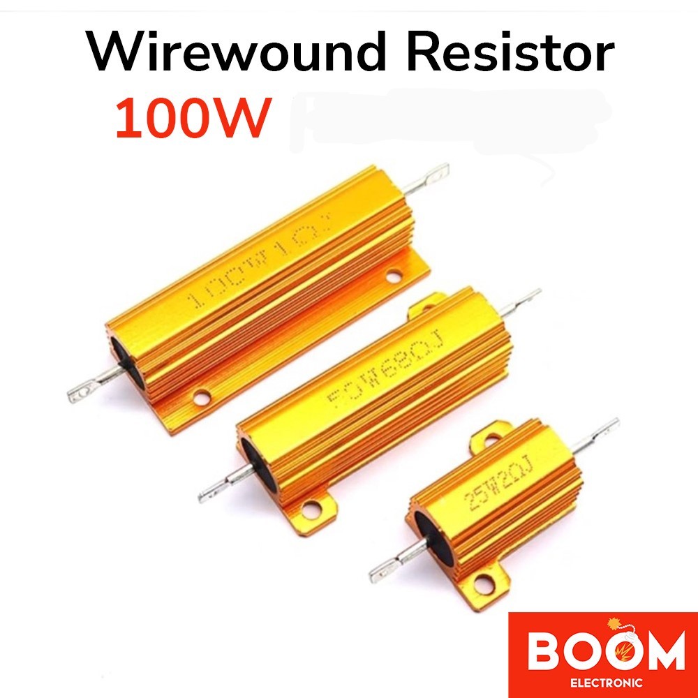 Jual Wirewound Resistor Electronic Aluminium 100 watt(100R s/d 680R) | Shopee Indonesia