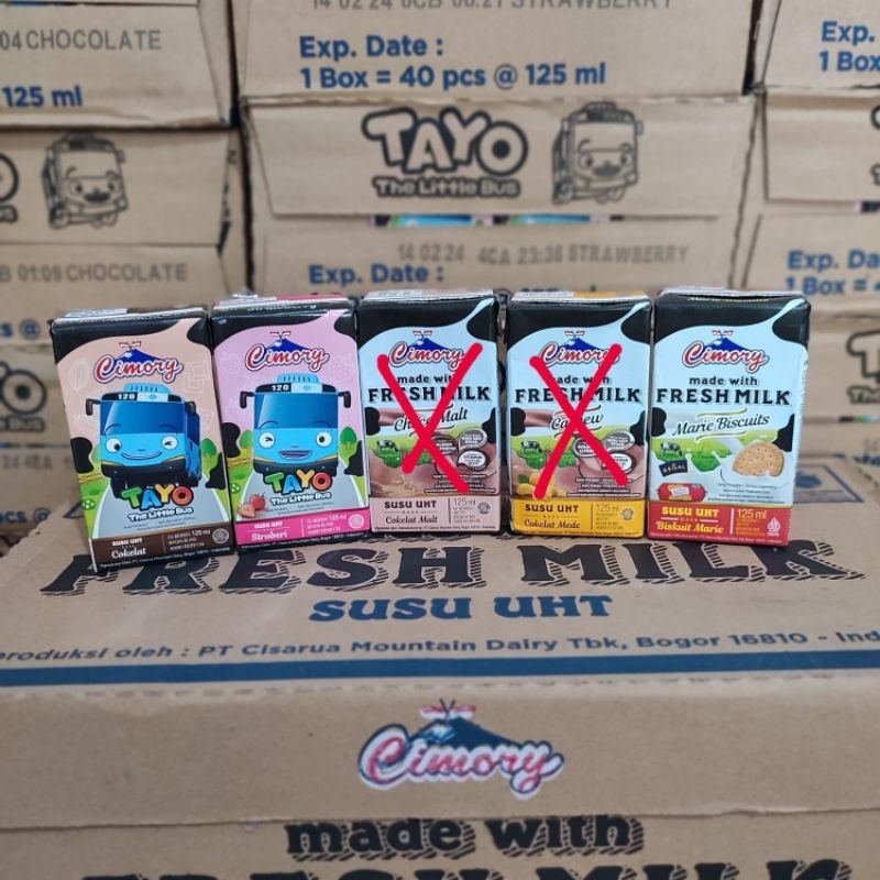 Jual 1 DUS SUSU CIMORY UHT FRESH MILK 125ml / 125 ml 1 KARTON | Shopee Indonesia