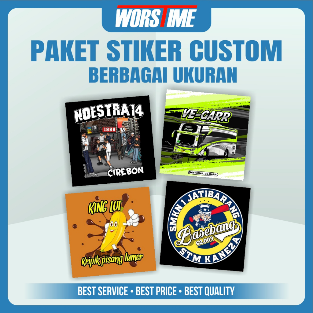 Jual Paket Stiker Label Custom Berbagai Ukuran | Shopee Indonesia