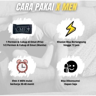 Jual X-men Candy | Permen Xmen Premium Stamina Original Pria 1 Kotak ...