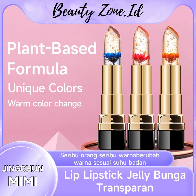 Jual Lip Lipstick Jelly Bunga Transparan Kosmetik Bibir Lipstik Yang ...
