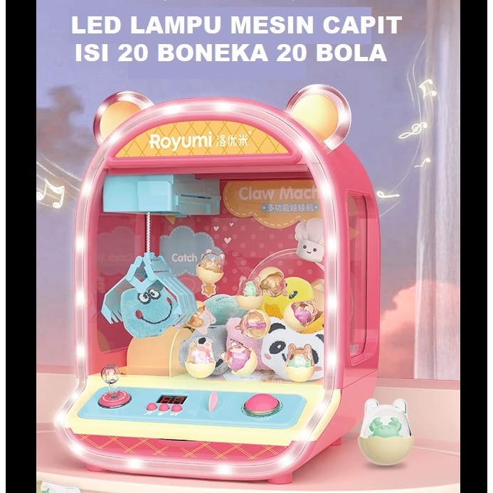 Jual TERLARIS 20 BONEKA + 10 BALL CLAW MACHINE MESIN CABIT RUMAH ada ...