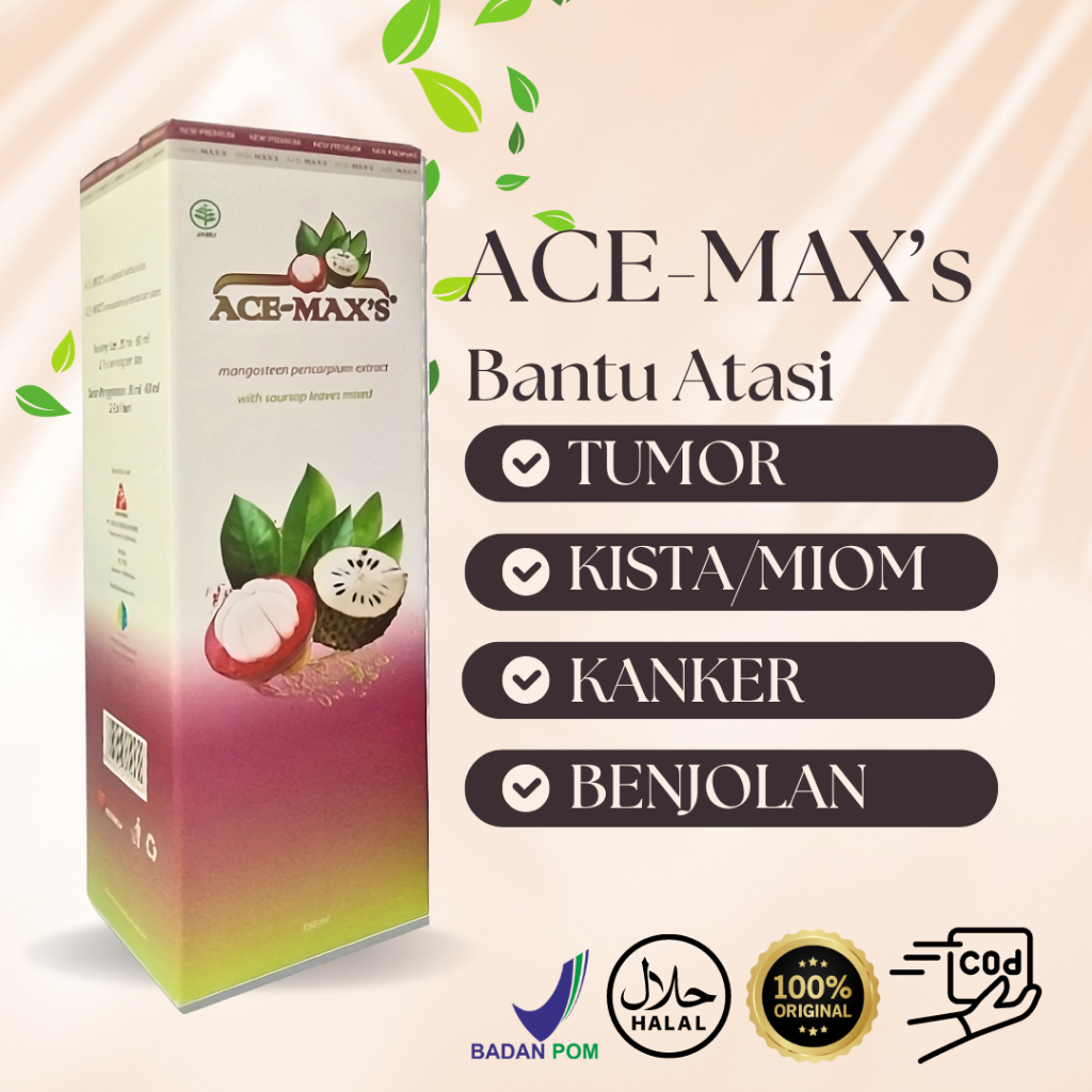 Jual ace max maxs max's | acemax's jus kulit manggis+daun sirsak | Bantu atasi Benjolan dan ...