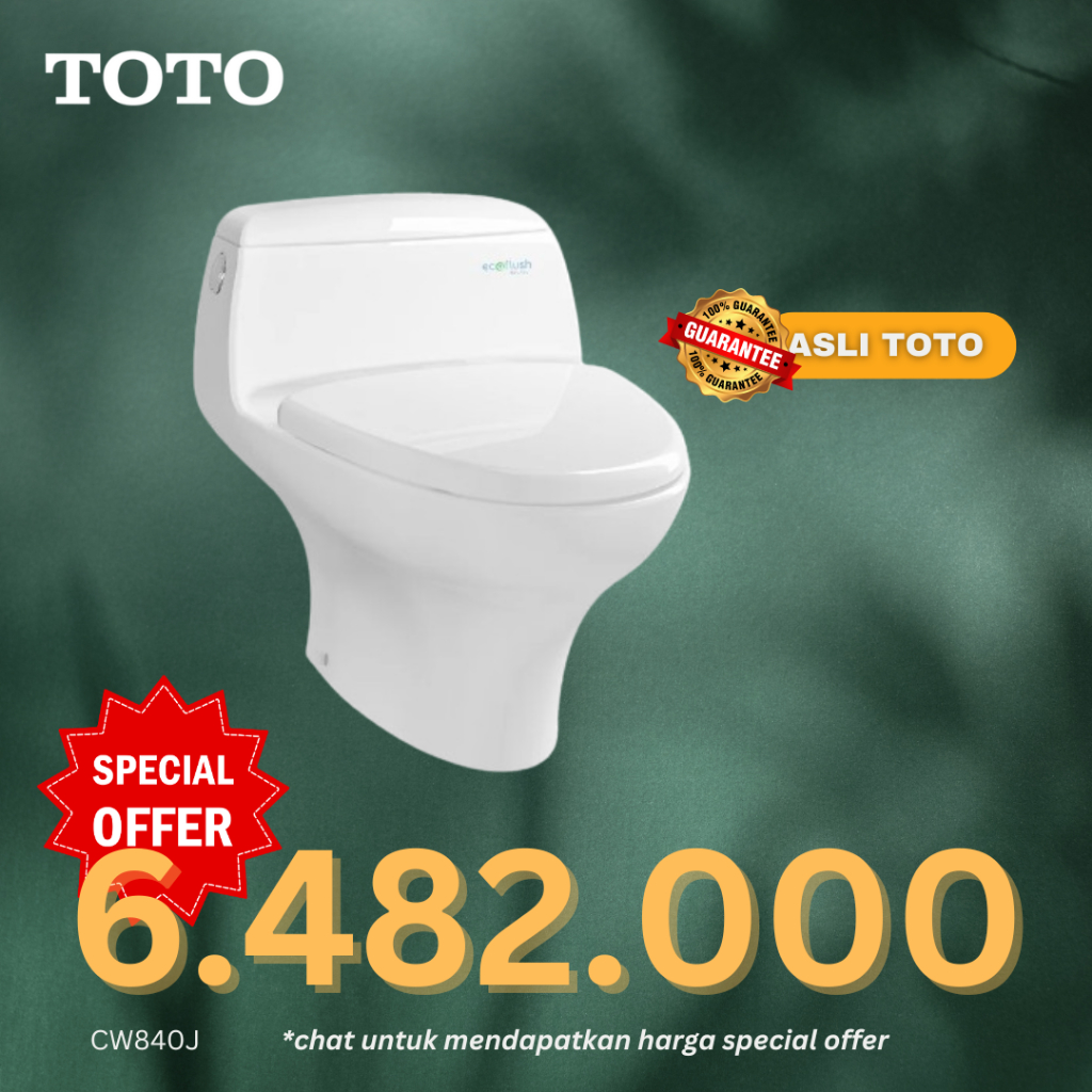 Jual Closet Duduk TOTO CW840J / kloset duduk monoblok cw 840j | Shopee ...