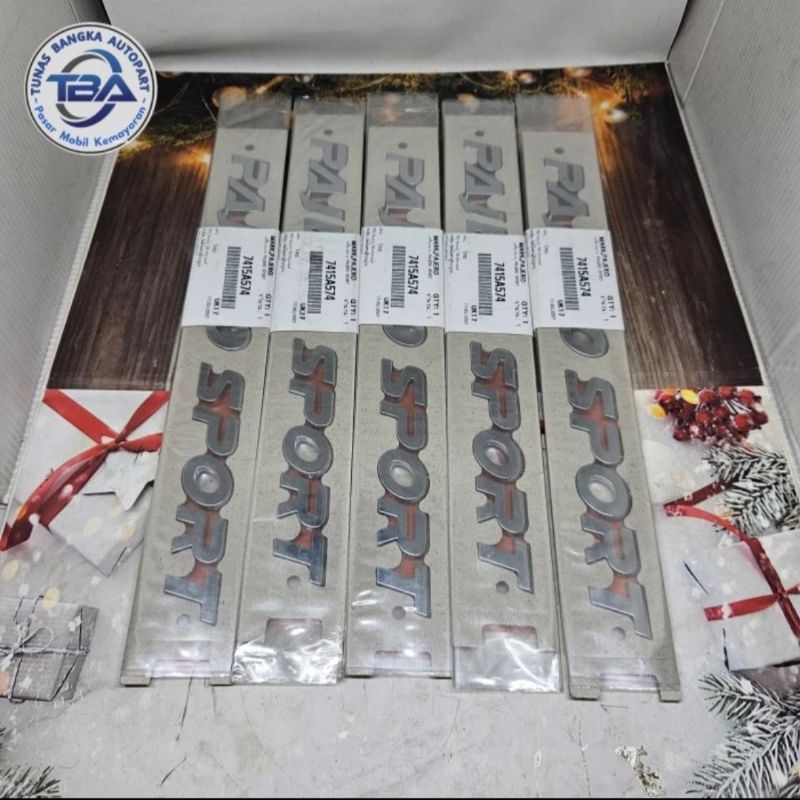 Jual Emblem Belakang Pintu Bagasi All New Pajero Sport 2016 Up 7415A574 ...