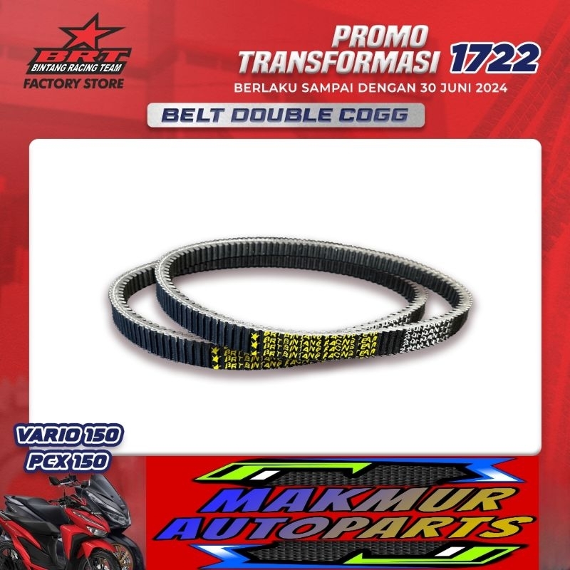 Jual Promo Transformasi 1722 BRT Racing Belt Venbelt Double Cogg Vario ...