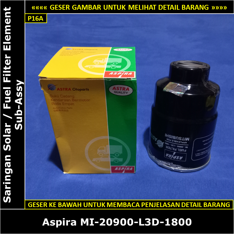 Jual Filter Solar Bawah Isuzu Elf 125 PS 4600 cc Turbo NLR71 NMR71 2015 ...