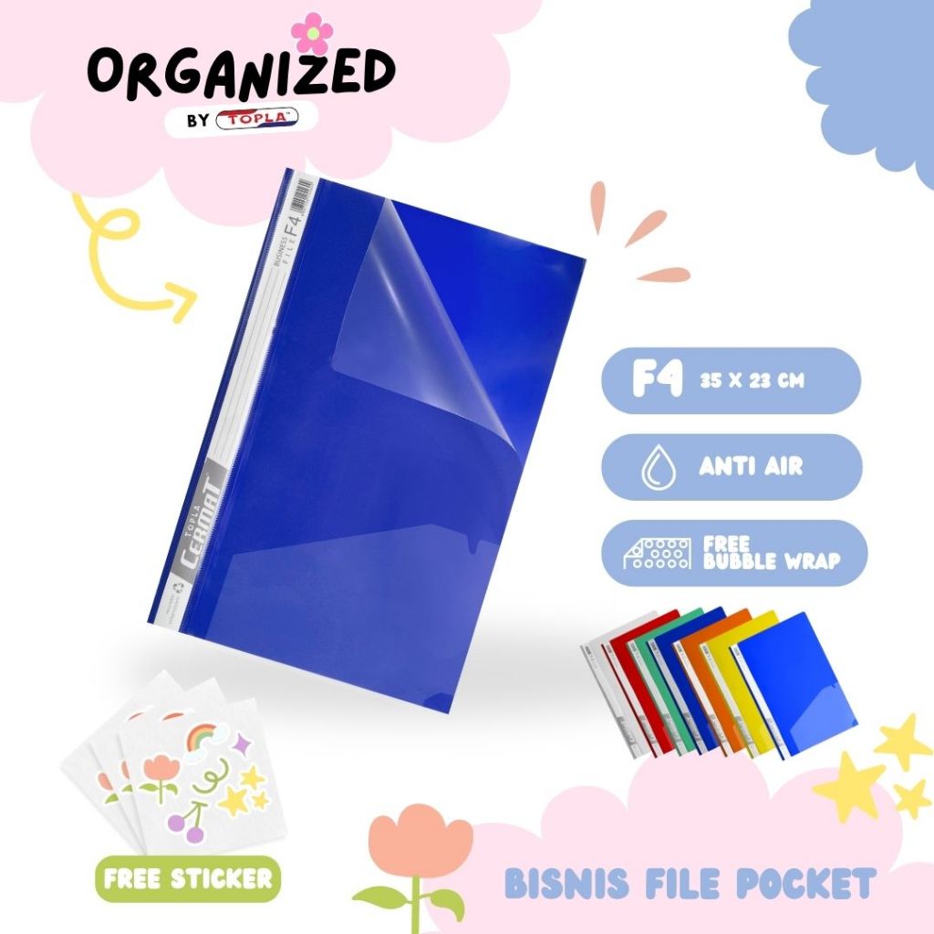 Jual Bisnis File Pocket map snelhecter file folder dokumen organizer ...