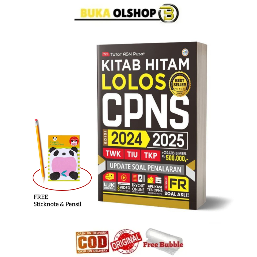 Jual Buku CPNS 2024/2025 Kitab Hitam Lolos CPNS 2024/2025 Update Materi ...