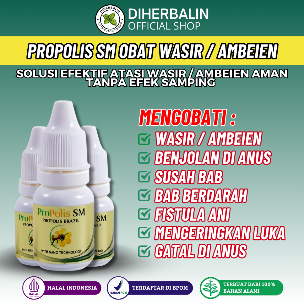 Jual Diherbalin Obat Ambeien Wasir Luar Dalam Berdarah Ada Benjolan Di Anus Susah BAB Keras ...