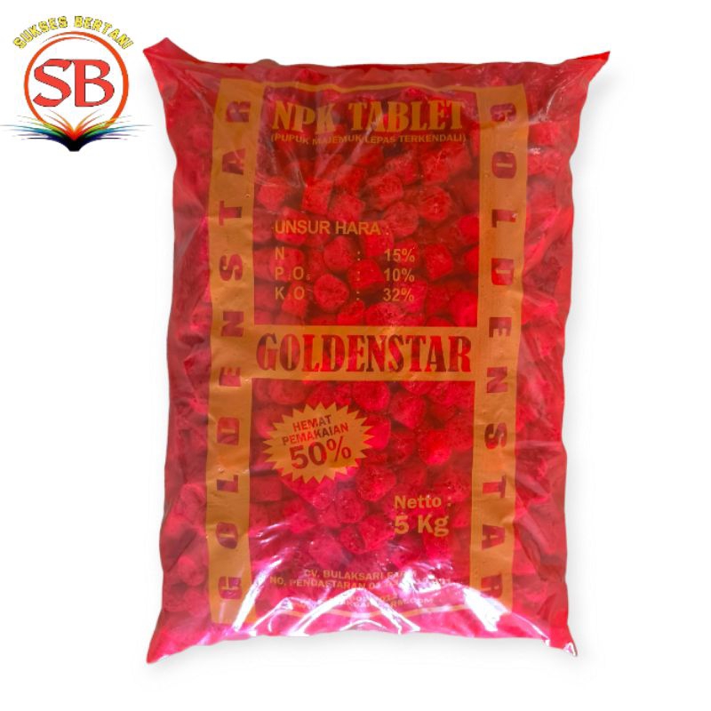 Jual PUPUK NPK TABLET GOLDEN STAR - 5KG ( MERAH ) | Shopee Indonesia