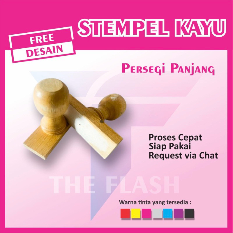 Jual STEMPEL KAYU PERSEGI | KOTAK | CUSTOM | MURAH | STEMPEL KANTOR ...