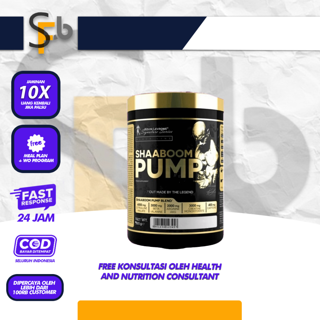 Jual Kevin Levrone Shaaboom Pump Pre Workout 40 Serving | Shopee Indonesia
